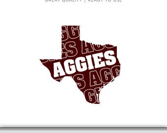 Aggie svg | Etsy