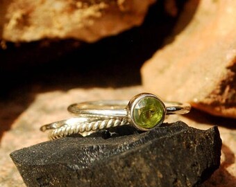 Peridot ring | Etsy