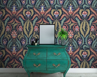 Art deco wallpaper | Etsy