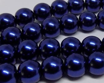 Midnight blue pearl | Etsy