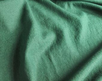 Green linen fabric | Etsy