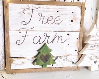 Tree farm sign | Etsy
