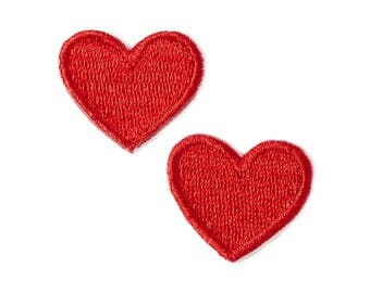 Heart patches | Etsy