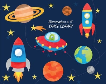 Rocket ship clipart | Etsy