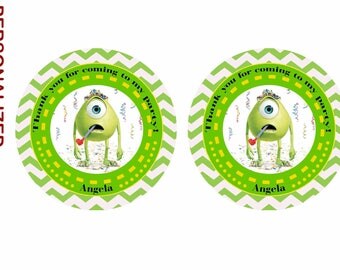 Monster inc labels | Etsy