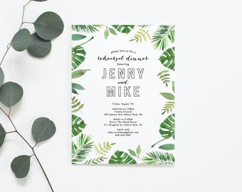 Leaf invitation | Etsy