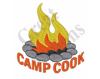 Camping embroidery | Etsy