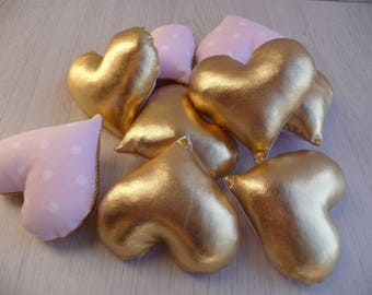 Fabric hearts | Etsy