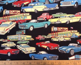 Vintage car fabric | Etsy