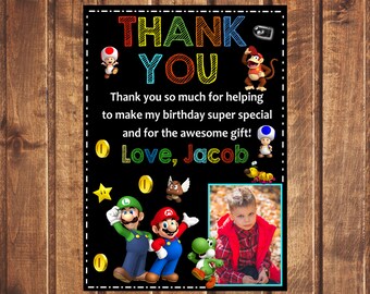 Mario thank you | Etsy