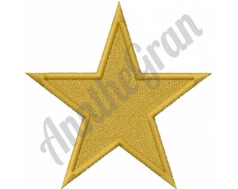 3D STAR machine embroidery design Instant Download