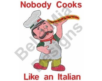 Chef Muy Delicioso Machine Embroidery Design