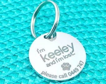 Silver dog tag | Etsy