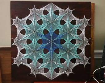 Snowflake string art | Etsy