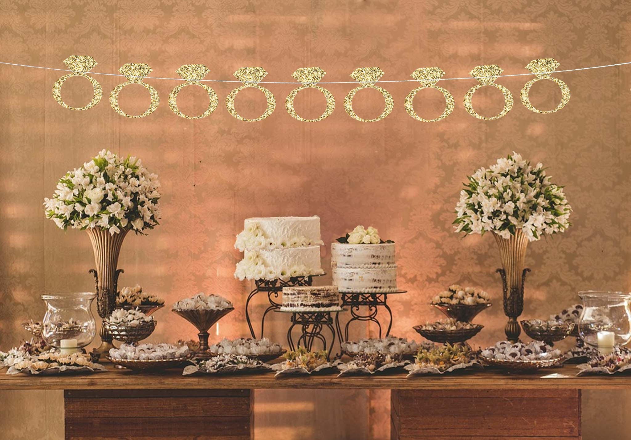 Rings banner Rings bachelorette banners Rings bridal shower