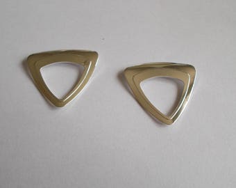 Triangle Strap Connectors Antique Brass 1 Strap