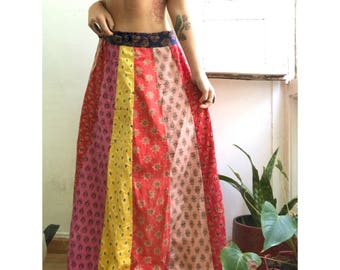 Color block skirt | Etsy