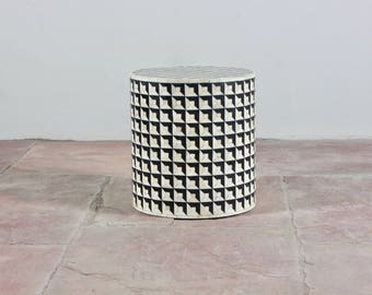 Bone inlay table | Etsy