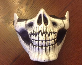 Half skull mask | Etsy