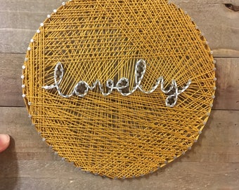 String art word | Etsy