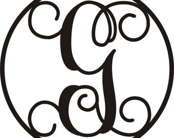 Monogram letter g | Etsy