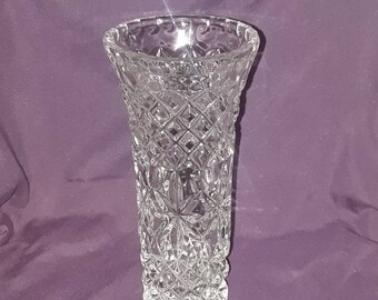 Lead crystal vase | Etsy