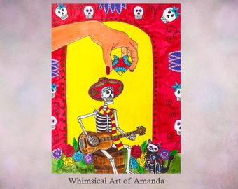 Day of the dead art | Etsy