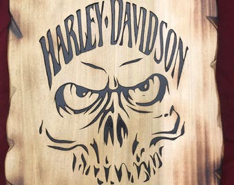 Harley davidson sign | Etsy