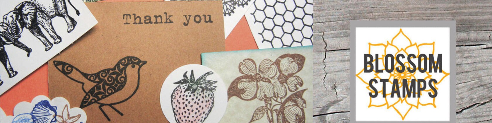 Quality Handmade Rubber Stamps. Custom work by BlossomStamps