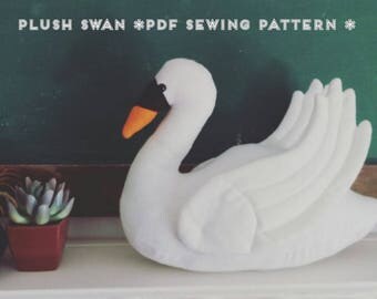 Swan sewing pattern | Etsy