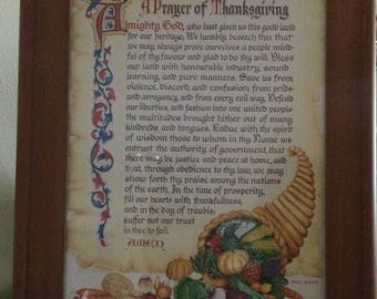 Thanksgiving prayer | Etsy