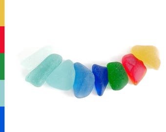 Rainbow sea glass | Etsy