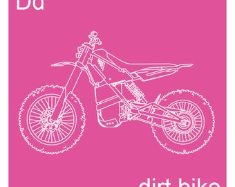 Dirt Bike Cross Stitch Pattern