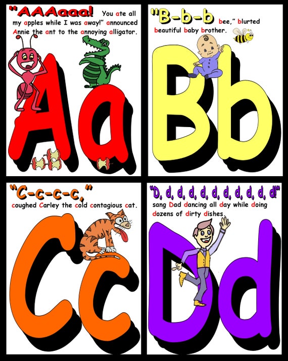 Sounds of the Alphabet flash cards