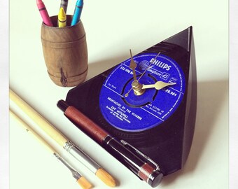 Upcycled clock | Etsy