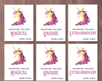 Unicorn valentine | Etsy