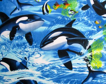 Orca fabric | Etsy