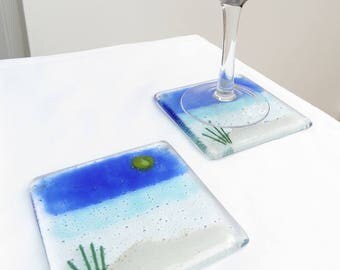 Beach coasters | Etsy