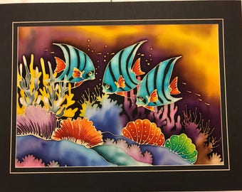 Batik painting | Etsy