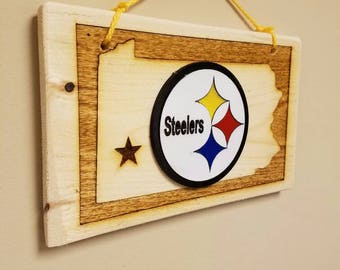 Steelers wood sign | Etsy