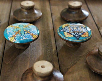 Wooden knobs | Etsy