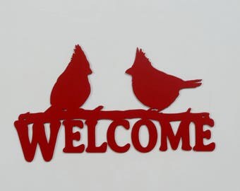Birds welcome sign | Etsy