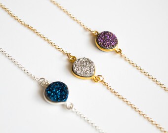 Druzy bracelet | Etsy