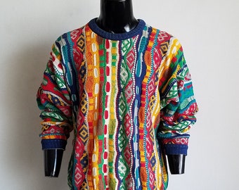 Coogi style sweater | Etsy