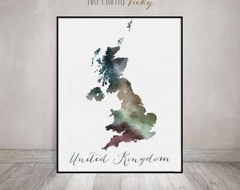 Watercolor map | Etsy