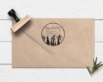 Mountain stamps | Etsy