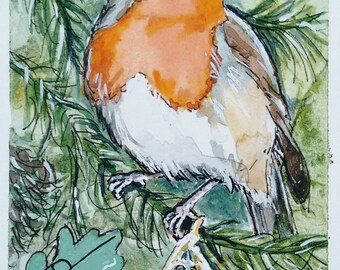 Christmas robin | Etsy