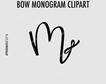 Printable EMBROIDERED MONOGRAM ALPHABET Initial Clip art Alpha