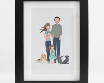 Family portrait | Etsy