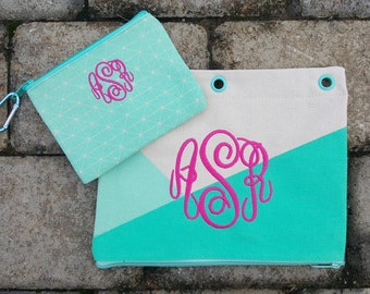 Monogrammed binder | Etsy